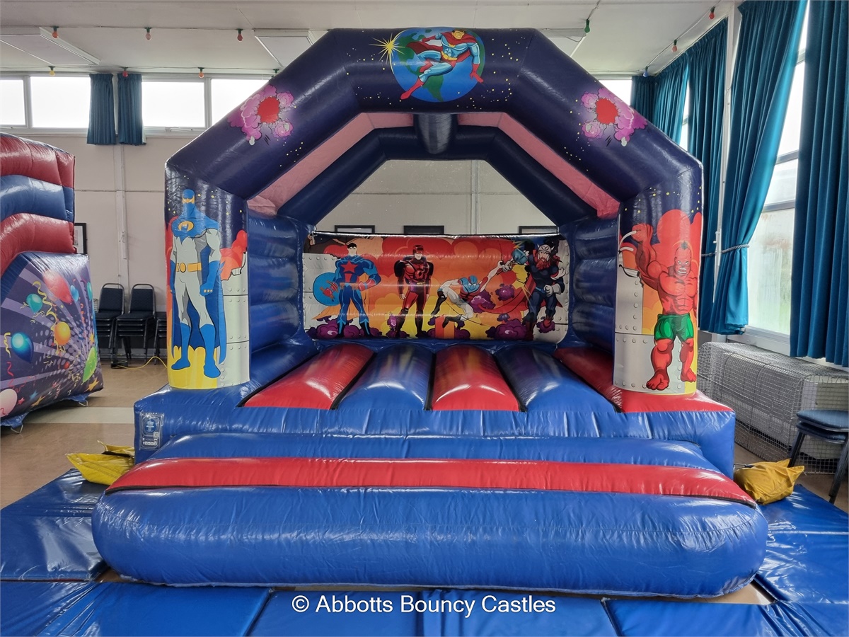Superhero Ultimate Party Package - Bouncy Castle, Disco Dome, Soft Play ...