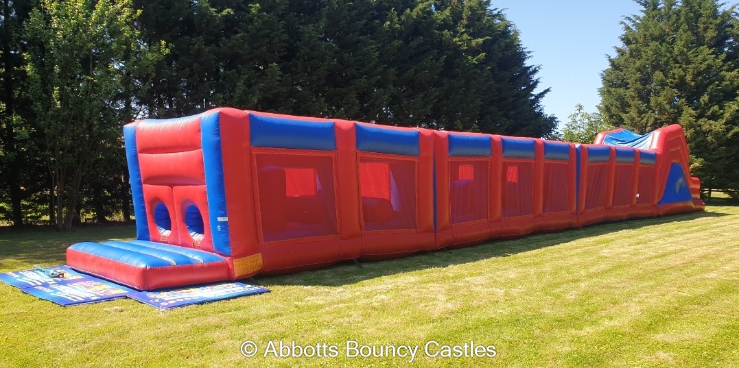 WOW 100ft Assault Course - Bouncy Castle, Disco Dome, Soft Play, Slides ...